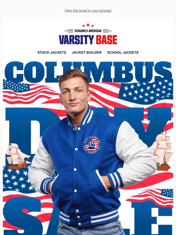 Varsity Base: Set Sail with Stylish Savings: Columbus Day Jacket Sale ...