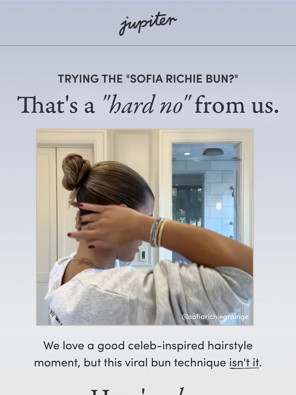 Jupiter: Trying to nail this celeb's viral bun? | Milled