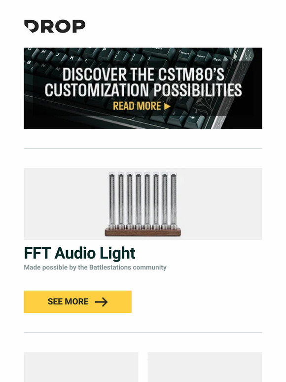 Drop: FFT Audio Light, Rustico Leather Desk Mat, ePBT Warrior MK III ...
