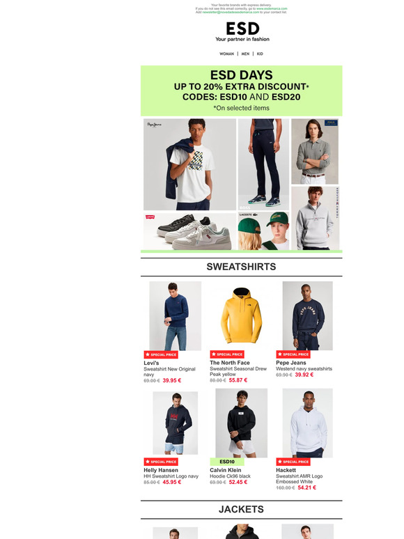 Esdemarca: —, ESD Days: the perfect total look for the modern man 👕 👖 ...