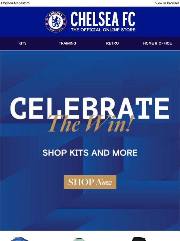 Chelsea Megastore: Celebrate The Win With New In & 23/24 Kits | Milled