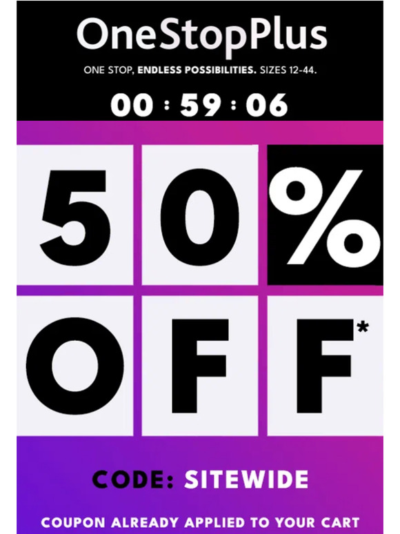 One Stop Plus: 50% OFF 50% OFF 50% OFF | Milled