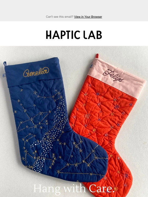 Haptic Lab: Custom Quilted Stockings are Back 🌟 | Milled