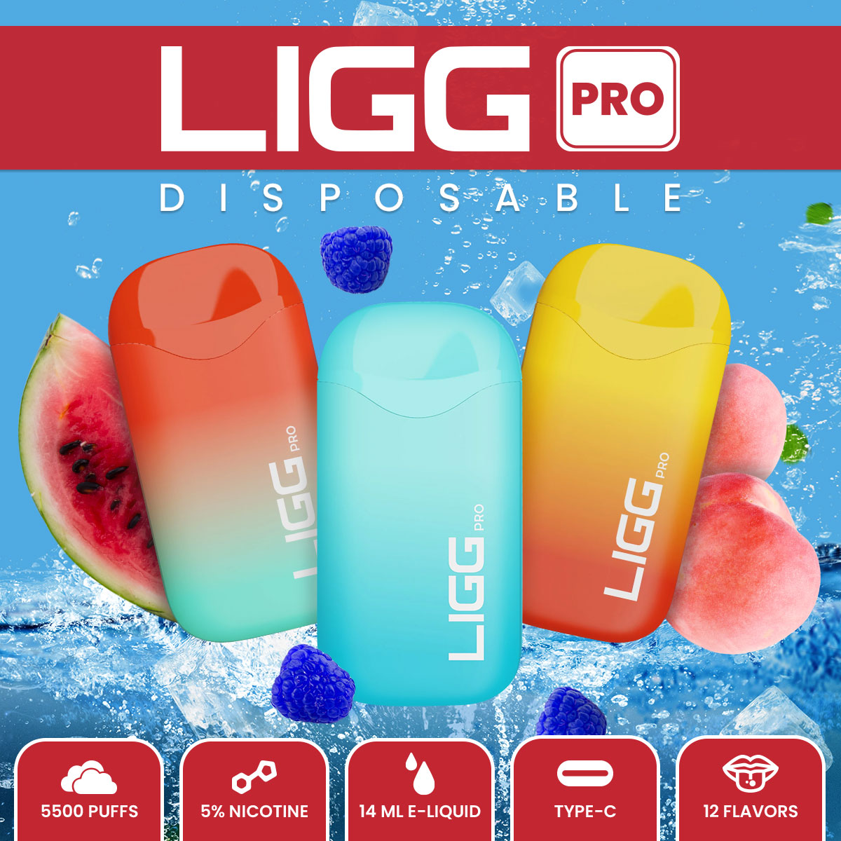 Vape: Introducing Ligg Pro Disposable 5500 Puffs 🥰 | Milled
