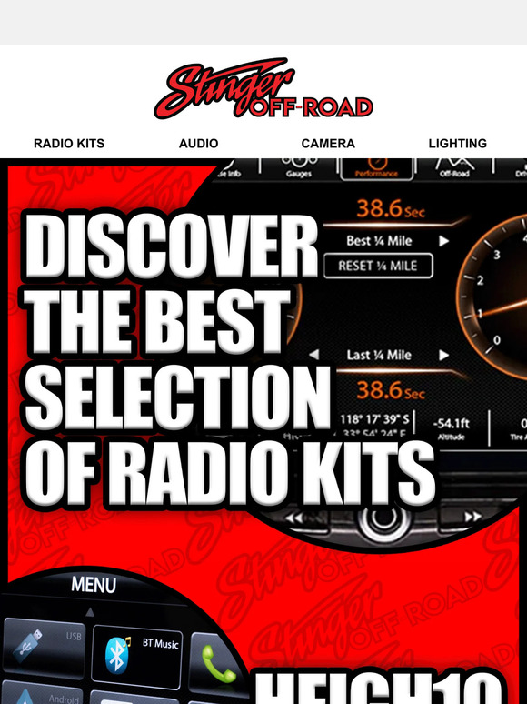 Stinger Off-Road: Explore Our Lineup of 10" & 6.8" Radio Kits 🔊 🔊 | Milled
