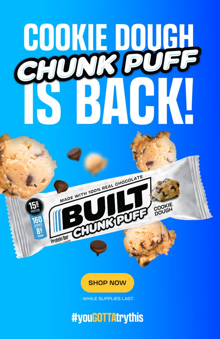 Built Bar: Cookie Dough Chunk Puff Available Now! 👀 | Milled