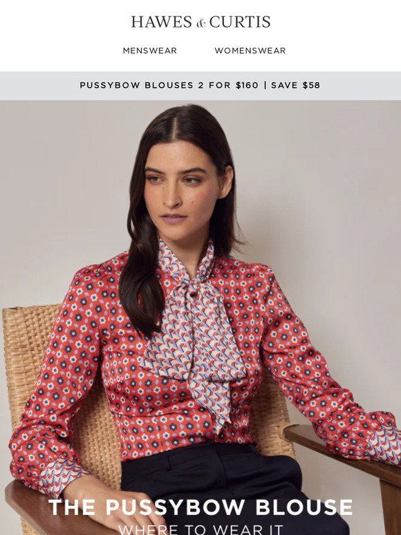 Hawes & Curtis: STYLE GUIDE | The Coveted Pussybow Blouse | Milled