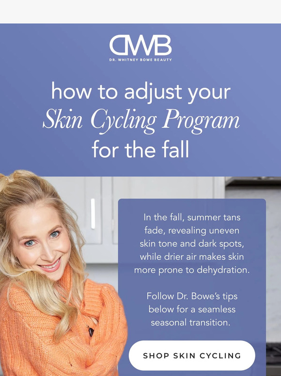 Dr. Whitney Bowe Beauty: How to layer your skincare for the fall | Milled