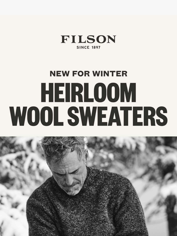 Filson: Heirloom Wool Sweaters | Milled