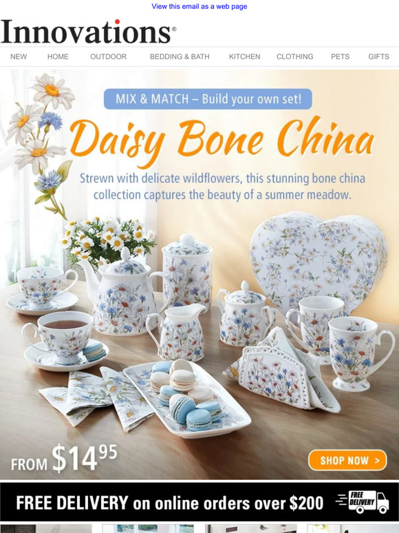 Innovations: Build your own set — Daisy Bone China! | Milled
