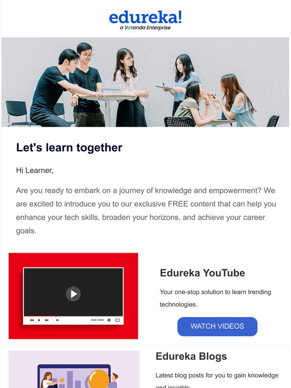 Edureka: Unlock a World of Knowledge: Your FREE Learning Resources ...
