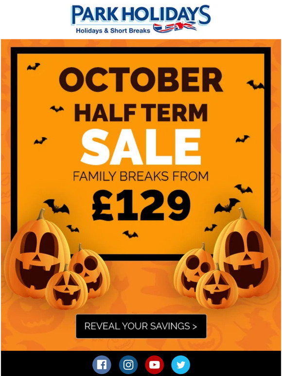 Park Holidays: Save BIG in the October Half-term Sale! | Milled