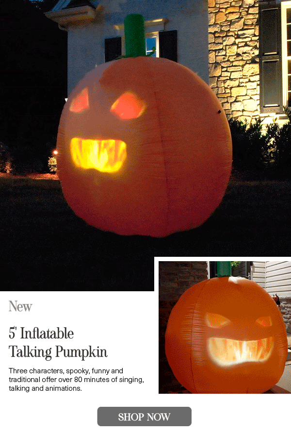 Sporty's Pilot Shop: The 5' Tall Inflatable Talking Pumpkin | Milled