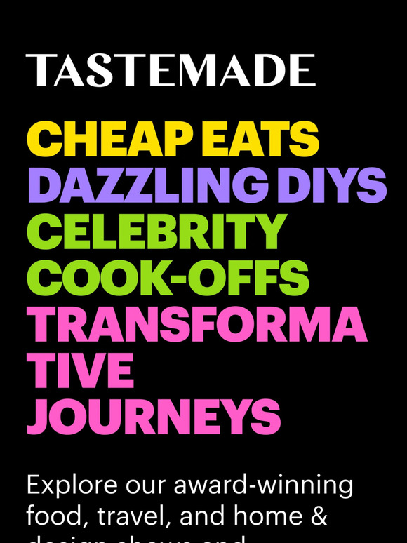 Tastemade: Our most popular shows right now. 🤩 | Milled