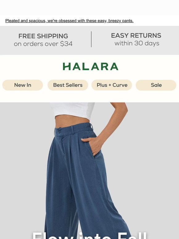 Halara: Effortlessly Sleek, These Wide Leg Pants are Going Fast | Milled