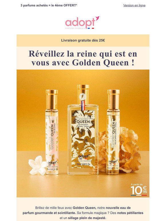 Adopt: Avant-Première Web | Golden Queen, une nouvelle fragrance ...