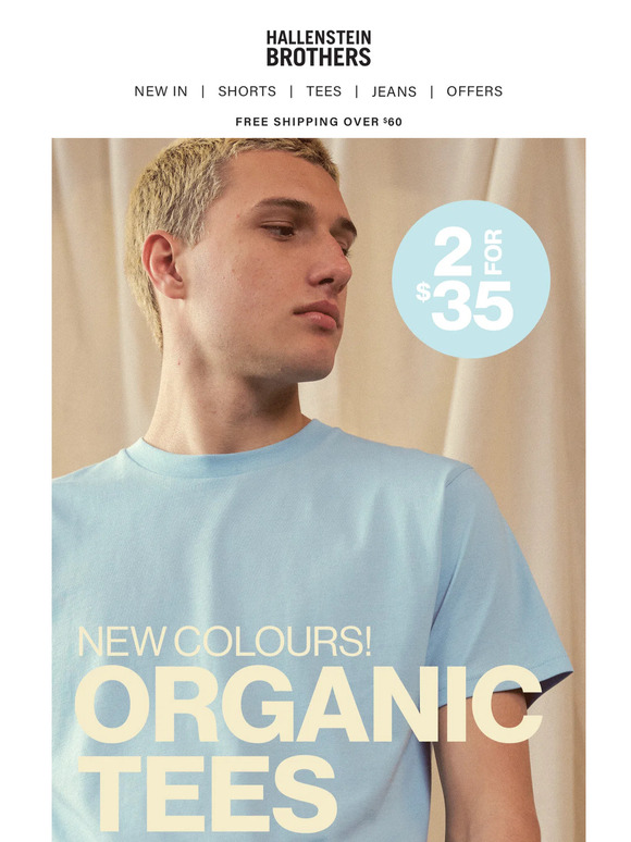 Hallenstein Brothers: Go Green - Organic Tees: 2 for $35 | Milled