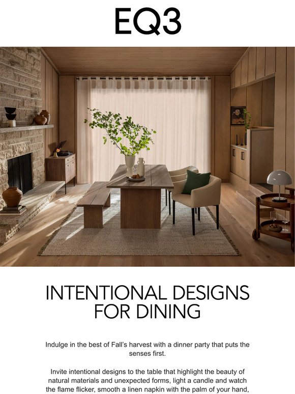 EQ3: Intentional designs for dining | Milled