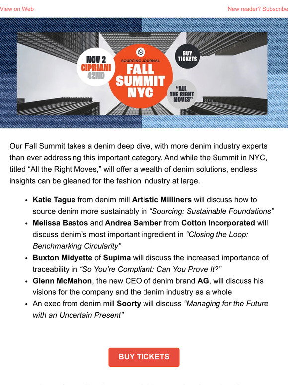Women's Wear Daily: Fall Summit Dives into Denim! | Milled