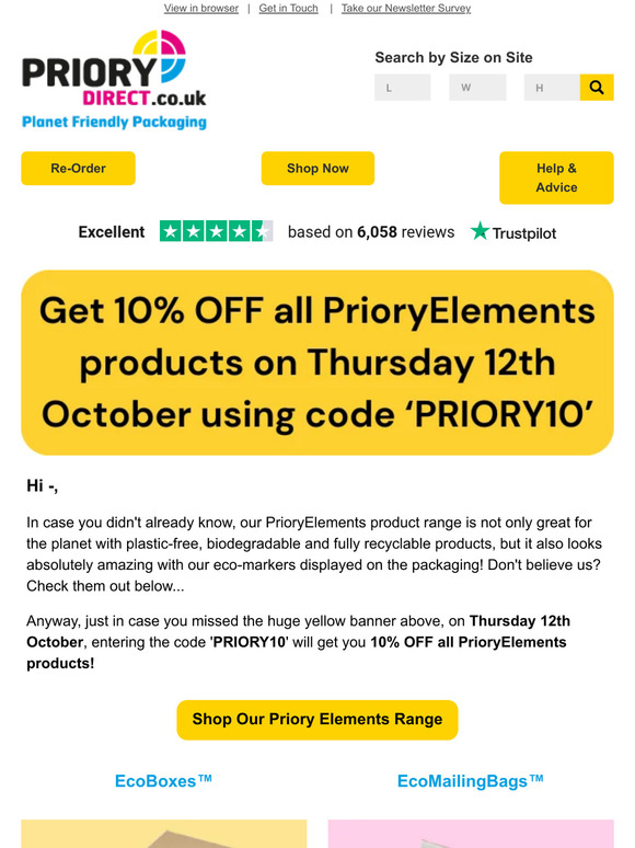 Priory Direct: Find your element with 10% OFF all PrioryElements products on Thursday 12th ...