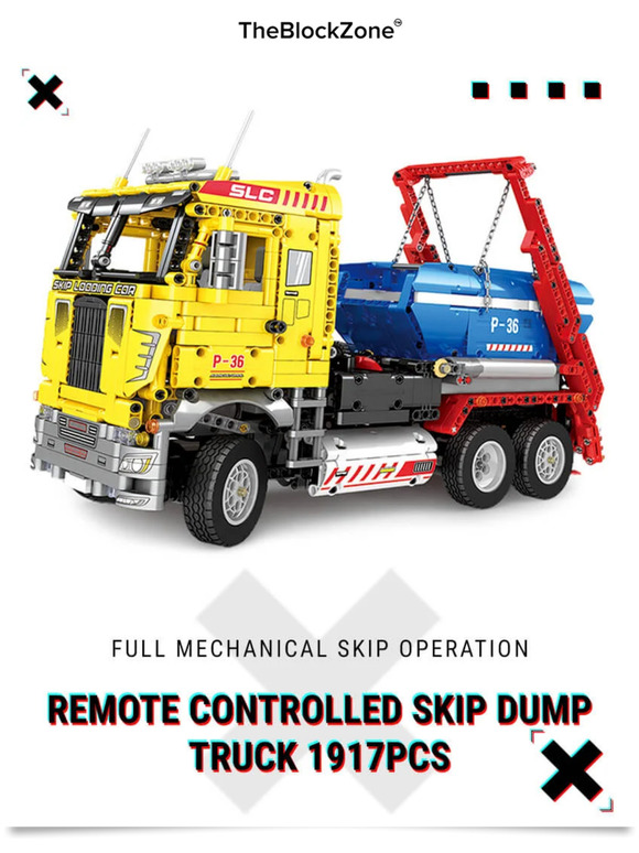 The Block Zone: Remote Controlled Skip Dump Truck 🚧 | Milled