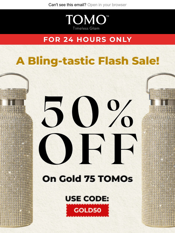 TOMO Bottle: OMG. 50% OFF a stunning color! 🥂 | Milled