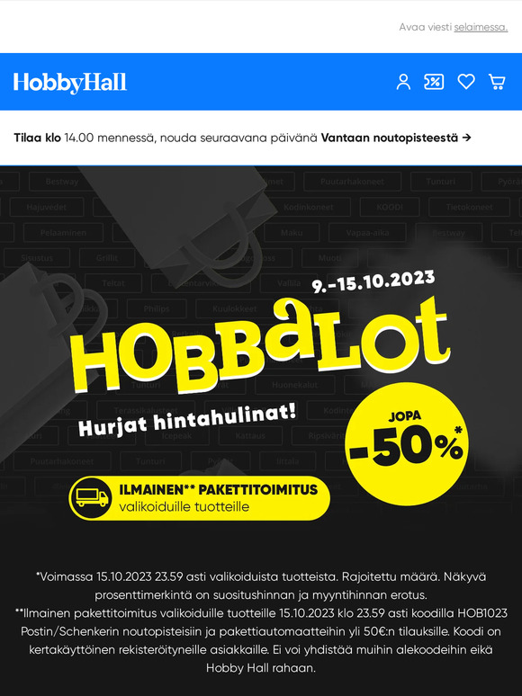 Hobby Hall: Paikoillanne, valmiit, HOBBALOT 💛 | Milled