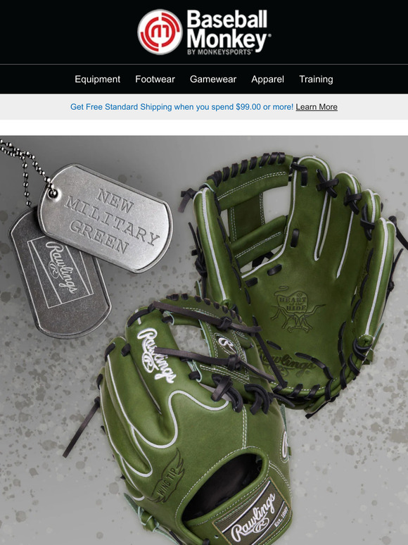 Baseball Monkey: The first-of-its-kind colorway: Rawlings Military ...
