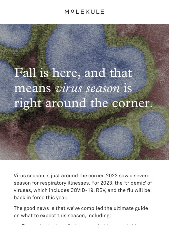 Molekule: There’s WHAT spreading around this year? 😲 | Milled