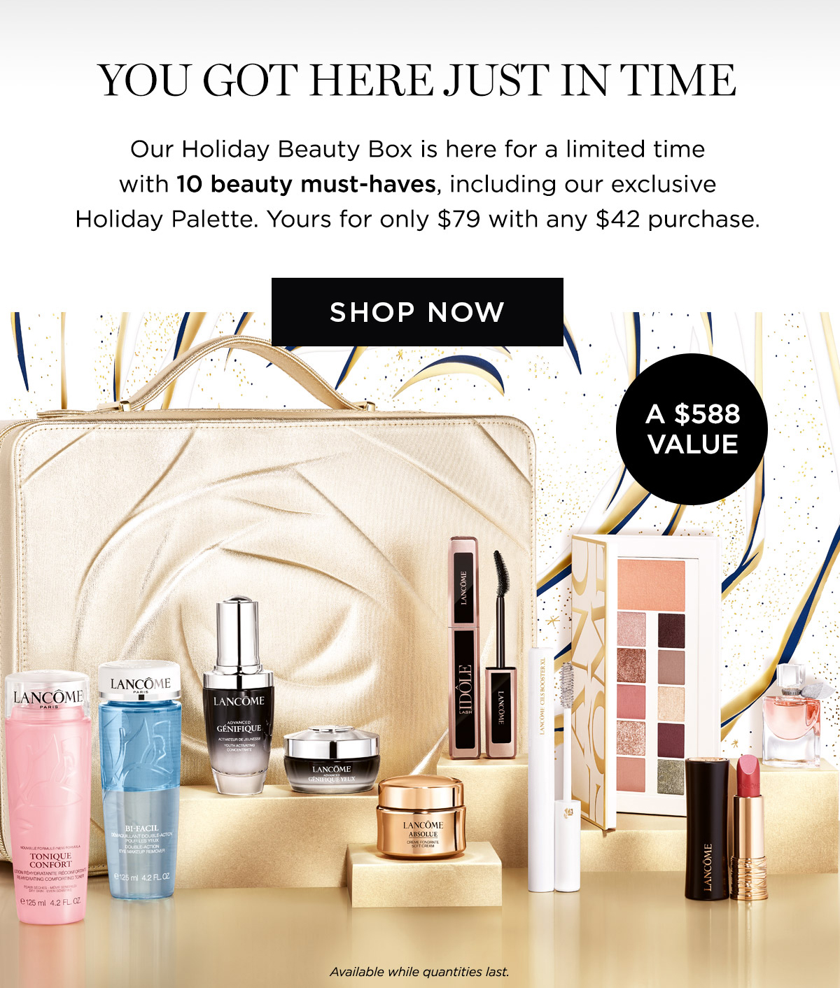 Lancôme: The Holiday Beauty Box Is Here! (A 10-Piece Gift) | Milled