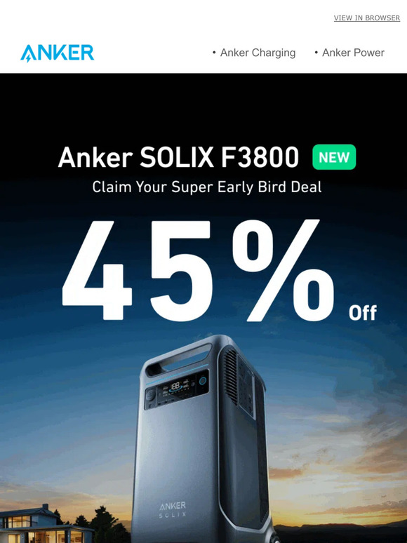 Anker: Are You a Super Early Bird? Catch 45% Off Now! | Milled