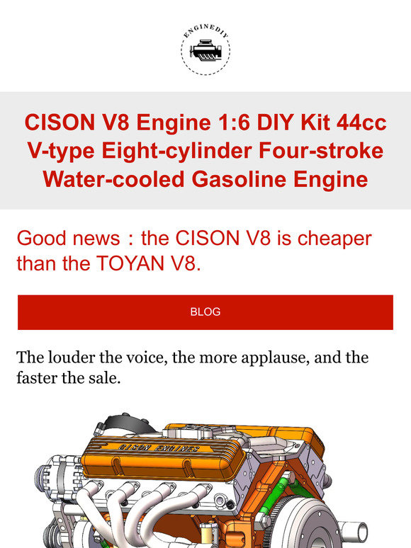 Enginediy: TECHING V8 Engine Model Kit Build Your Own V8 Engines That ...