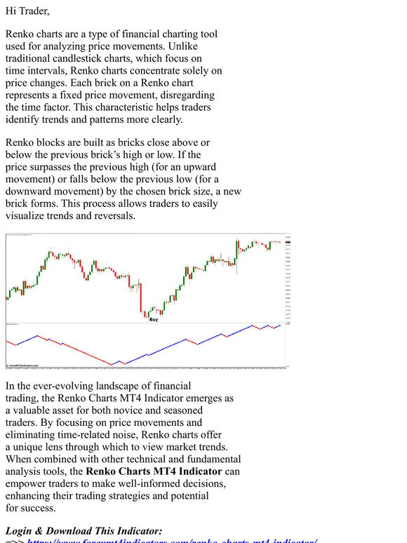 Forex MT4 Indicators: [Download] Renko Charts MT4 Indicator | Milled