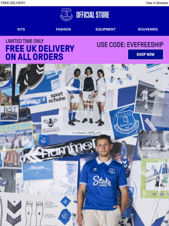 Everton: KIT COLLECTION 23/24 | SHOP NOW | Milled