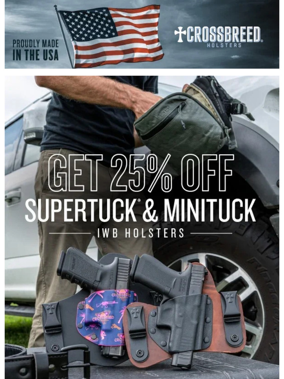 CrossBreed Holsters: HUGE Savings on SuperTuck & MiniTuck Starts Now ...