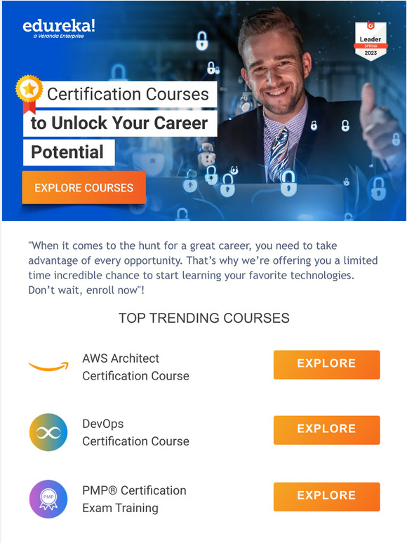 Edureka Edureka Learner Certification Courses To Help Stay Ahead In Your Career Milled