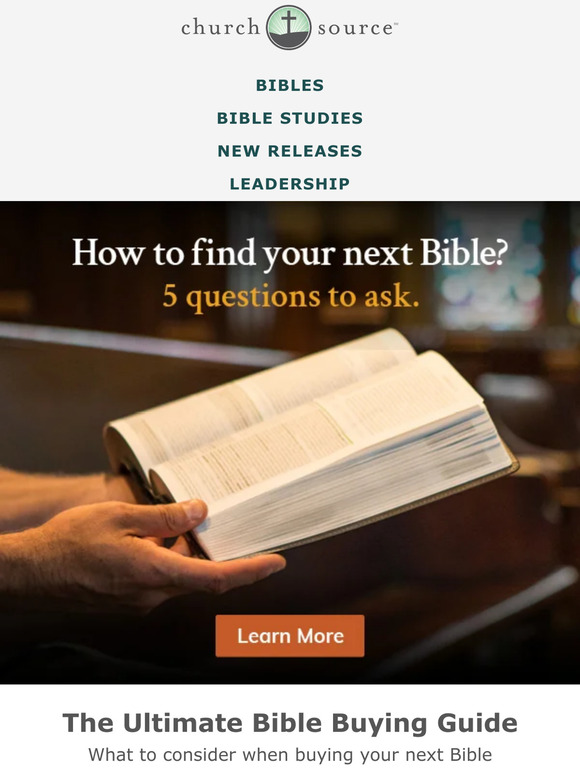 ChurchSource: Ultimate Bible Buying Guide is Here! 📚🙌 | Milled