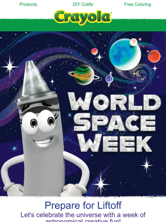 Crayola: World Space Week Cosmic Adventures | Milled