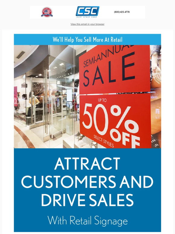 Clip Strip: ⬆️ How To Increase Sales With Retail Signs ⬆️ | Milled