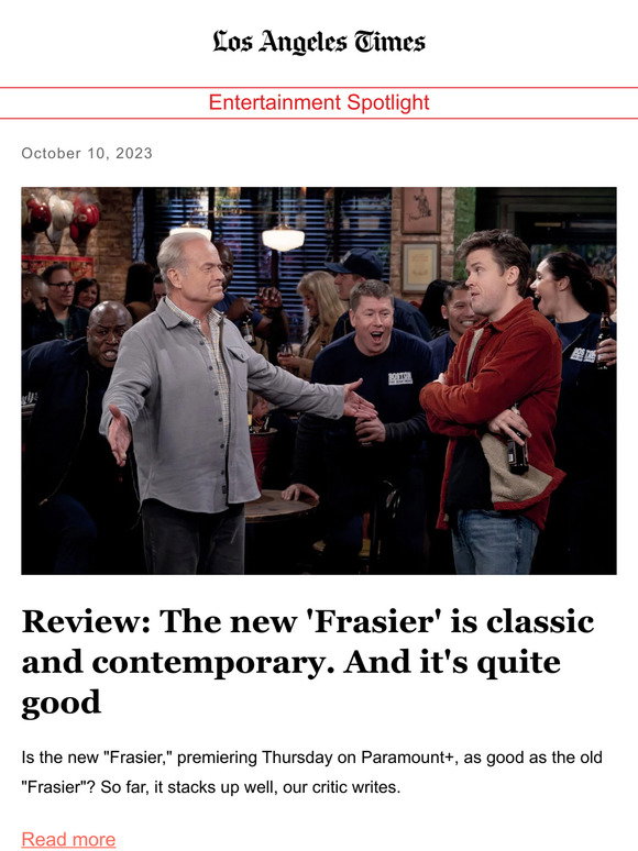 Los Angeles Times: Review: 'Frasier' reboot is classic and contemporary ...