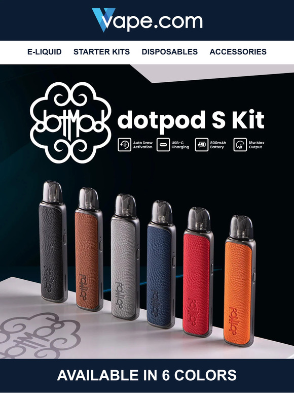 Vape.com: DOTMOD DOTPOD S KIT: Compact Vaping Excellence 👌 | Milled
