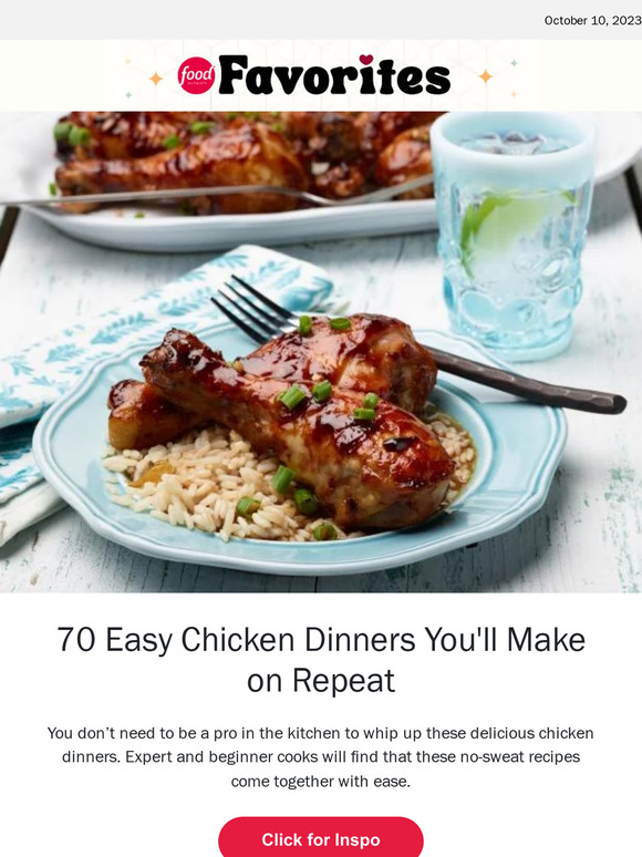 Food Network: 70 Easy Chicken Dinners You'll Make on Repeat | Milled