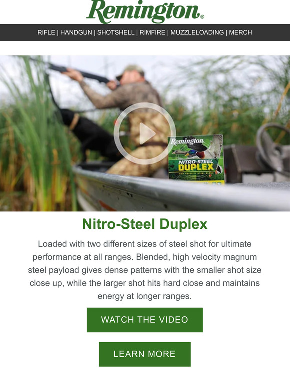 Remington: Introducing Nitro-Steel Duplex | Milled