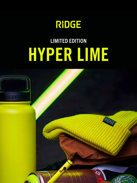 The Ridge: New: Hyper Lime Collection | Milled