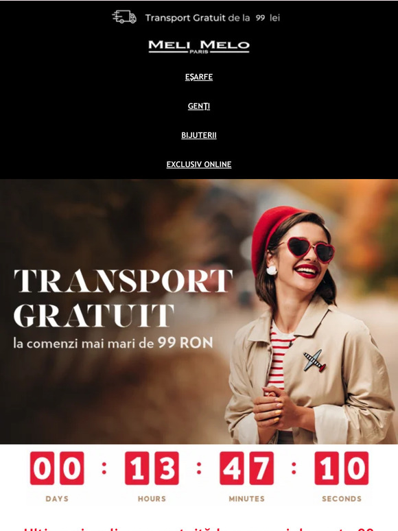Meli Melo: ⌛ Ultima zi cu transport GRATUIT la comenzi mai mari de 99 ...
