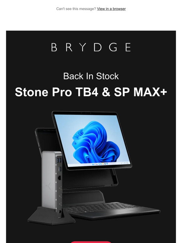 Brydge: Stone Pro TB4 - world's fastest docking station. | Milled