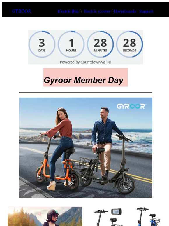 Gyroor: Gyroor Member Day & Limited time offer for three days | Milled