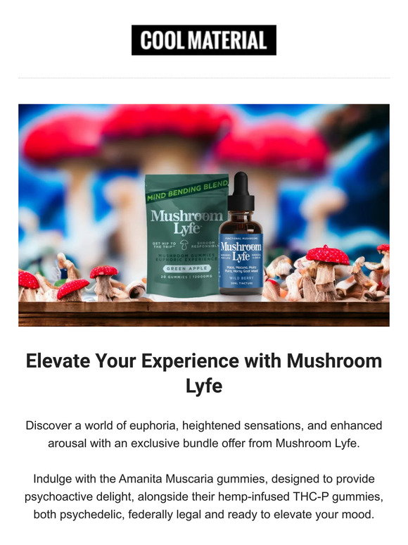 Shop Cool Material Discover The Magic Of Mushroom Lyfe Milled