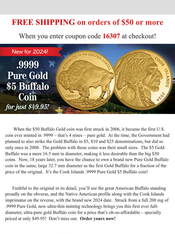 National Collector's Mint: Free Shipping! ★ NEW RELEASE: 2024 .9999 ...