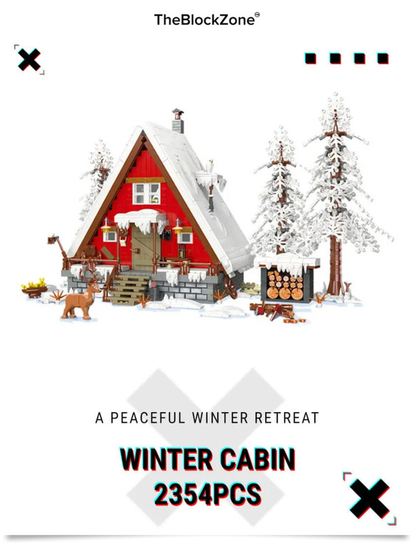 The Block Zone: The Winter Cabin A Frame ️ | Milled